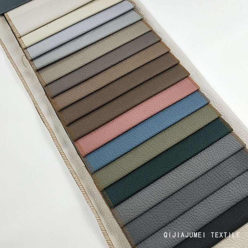 300GSM Embossed Litchi Polyester Faux Leather Fabric-Leather Look ...