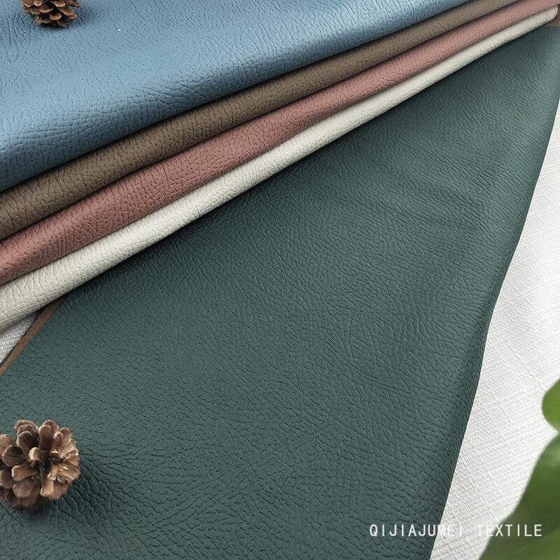 300GSM Embossed Litchi Polyester Faux Leather Fabric-Leather Look ...