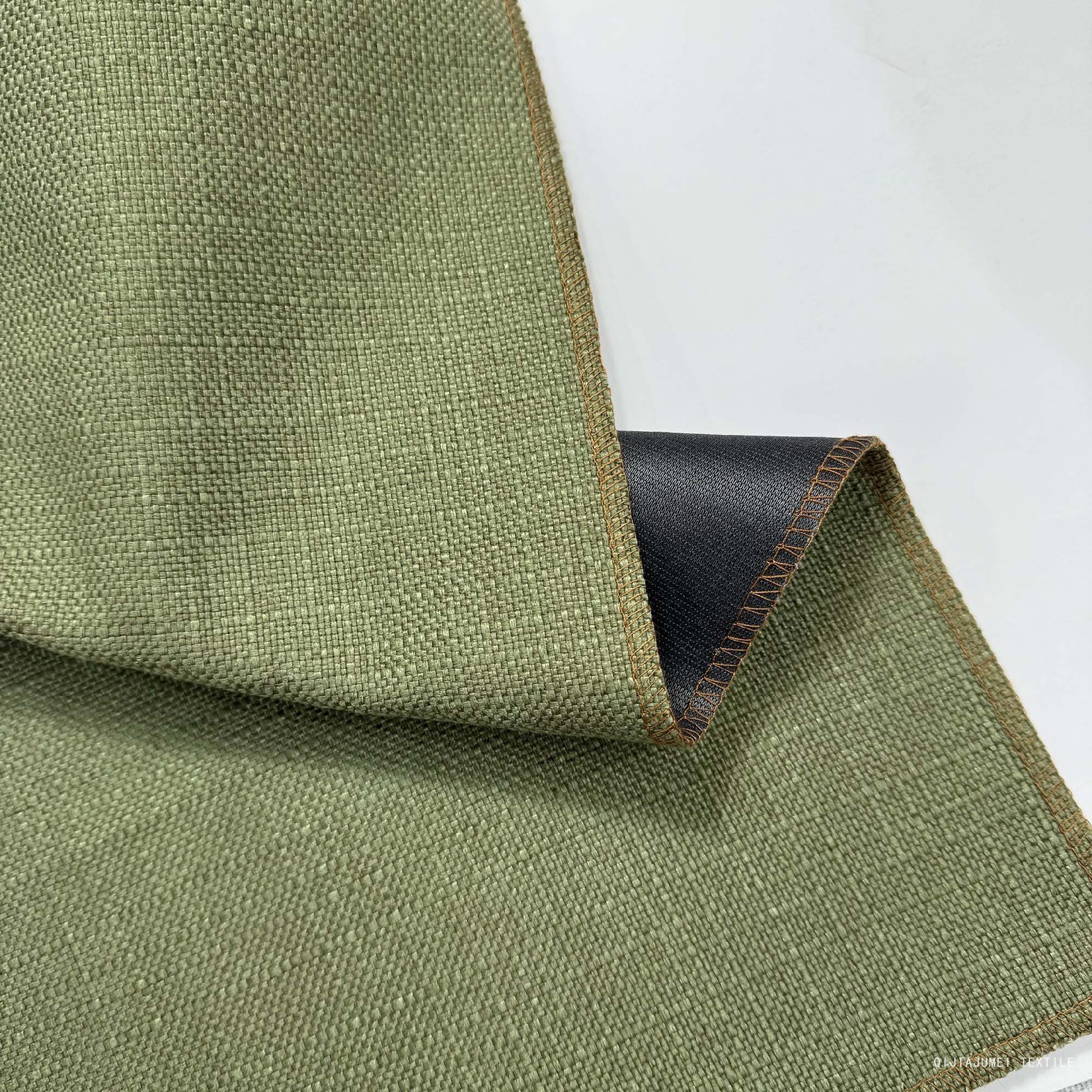 400GSM Newly Bamboo effect Linen Look furniture fabrics-Woven Linen ...